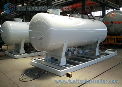 Cina Stazione di servizio di scivolo dell'autocisterna 10tons GPL del gas di scivolo del camion di semirimorchio cisterna di GPL 20000l GPL in vendita