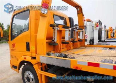 Cina Cino giallo di HOWO carrozza dell'euro 4 del trasportatore del camion/automobile della guida a destra della piattaforma da 4 tonnellate singola in vendita