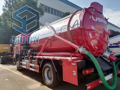 China 4x2 Driving Type Vacuum Tank Truck Cummins 210hp Fecal Suction Truck Vacuum Tank Truck for sale