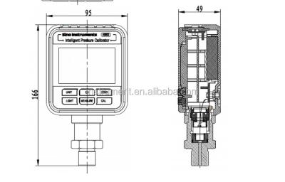 China Hoge nauwkeurigheid HS602 Draagbare digitale drukmanometer Te koop