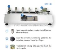 China HS318L Electrical Hydraulic Pressure Test Bench 0-600bar 5 Outputs for sale
