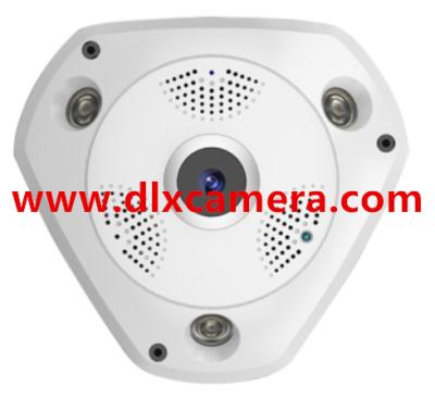 China 1280x720P 1Mp 360° 3D Panoramic P2P VR WIFI IP camera Built-in Mic/speaker 3Arrays IR light  support Max.128G SD card for sale