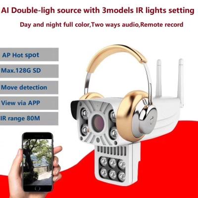 China Outdoor water-proof  1080P 2Mp P2P WIFI IP camera built-in micro speaker SD card day and night full color CCTV Camer for sale