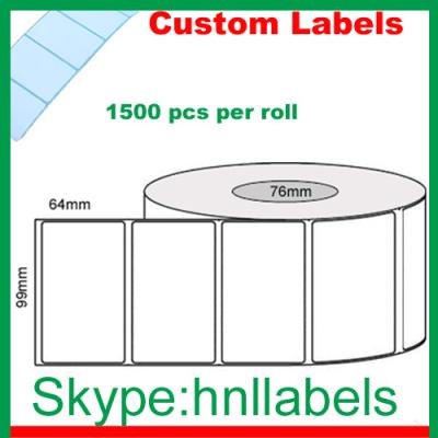 Chine Les labels thermiques 99mmX64mm/1 de transfert raffinent la constante de petit pain de lustre, 1,500Lpr, noyau de 76mm à vendre