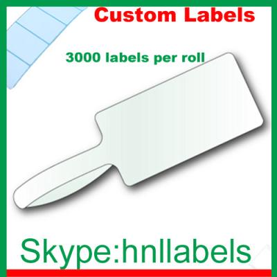 China Thermal Transfer Labels 74mmX12mm/1 Plain Poly roll Permanent, 3,000Lpr, 76mm core for sale