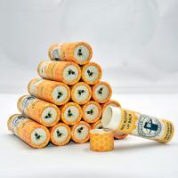 China Compostable Biodegradable Mini Lip Balm Tube 76mm Height 24mm Diameter 0.5oz Kraft Paper Can for sale