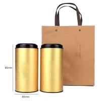 China Custom Printed Cylinder Tea Boxes Anti Scratch Debossing 80mm Diameter for sale
