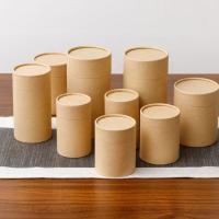 China Custom Printed Cylinder Tea Boxes Anti Scratch Debossing 80mm Diameter for sale