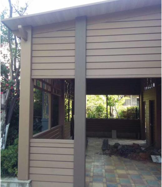 Quality outdoor wood plastic composite decking New Material WPC Wood Plastic Outdoor Flooring Panel Board for sale