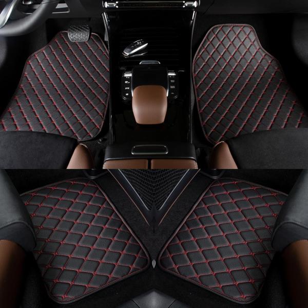 Quality Pvc Leather Car Foot Mat Foot Mat Durable Protective Floor Covering for Vehicle Interior Protection and Easy Cleaning for sale