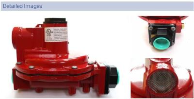 China Fisher R622H-DGJ 250 PSI de Fisher de presión diferenciada del regulador de gama opcional de la primavera en venta