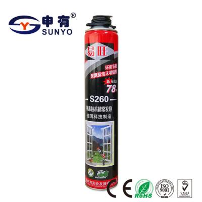Cina Schiuma dello spruzzo del poliuretano della costruzione, adesivo della schiuma di poliuretano 750ml in vendita