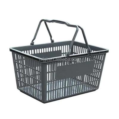 Cina Supermercato Cesto di plastica 20L per Hypermarket in rosso/azzurro/verde/grigio in vendita