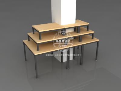 China Das Supermarkt-hölzerne Geschäft, das ISO-Bescheinigung MDF beiseite legt, verschalt materielles Soem-ODM zu verkaufen