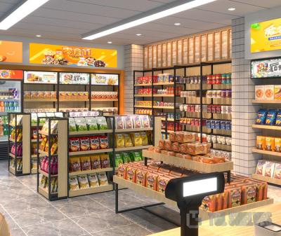 China Powder Coating Wooden Retail Shelving , Retail Display Shelves 600×600×1300mm Size for sale