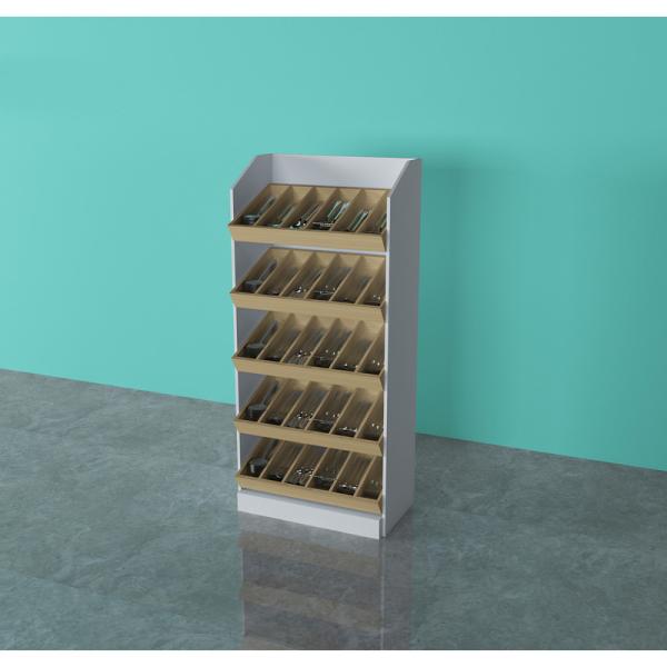 Light Duty cosmetic display racks , Shop Display Shelf 30kg Capacity with 1-7layers