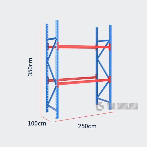 ODM Heavy Duty Metal Shelves , Industrial Warehouse Storage Racks H1830×W914×D457mm