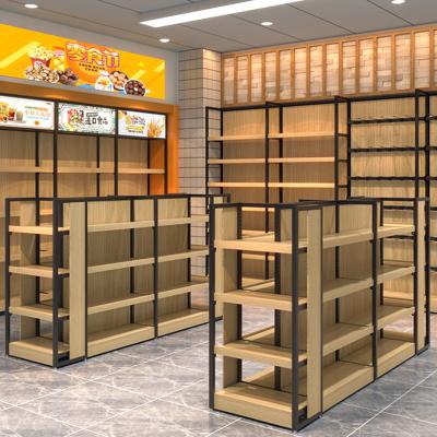China OEM 15mm Thickness Wooden Display Rack Powder Coated for sale