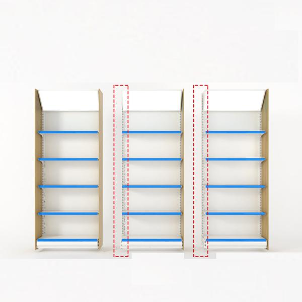 Single Sided Medicine Rack For Pharmacy Cold rolled steel Material Light duty