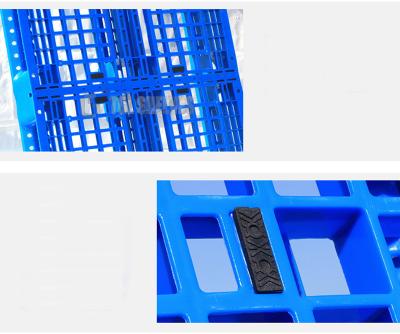 China Injectie het Vormen Staal Versterkte Plastic Pallets voor Pakhuis12-15kgs Gewicht Te koop