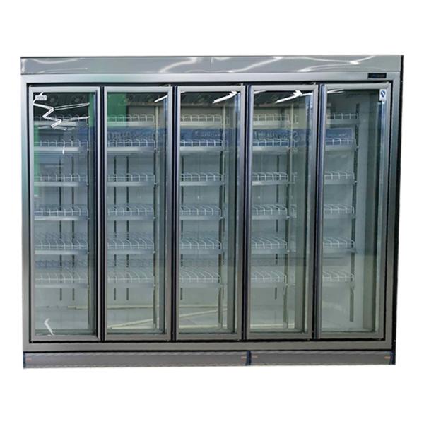 1980L Supermarket Display Refrigerator Double Temperature Commercial Chiller And Freezer