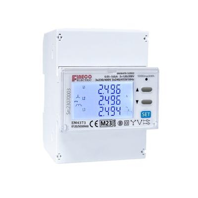중국 에너지 관리 시스템 Modbus 3단계 전력 분석기 EM4373 CT 3*230/400V 0.05-5 6 A 판매용