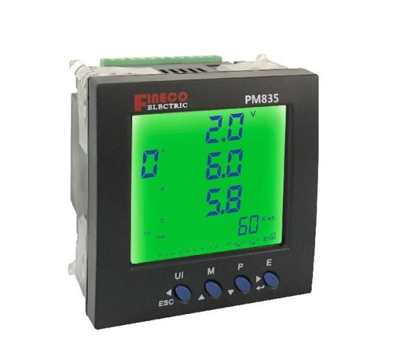 Quality CE Certified PM835 96*96mm AC Electric Digital Power Meter for Measuring Energy Range for sale