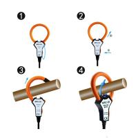 China 6mm Coil Section AC Flexible Rogowski Current Transformer 100kA IP67 for sale