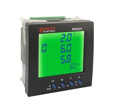 China CE Certified PM835 96*96mm Three Phase Digital Panel Meter 65 to 275 Volts AC and 90 to 380 Volts DC Output for sale
