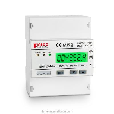 China Single Phase Digital Energy Meter EM415-Mod 230V 10 100 A MID Approved for sale
