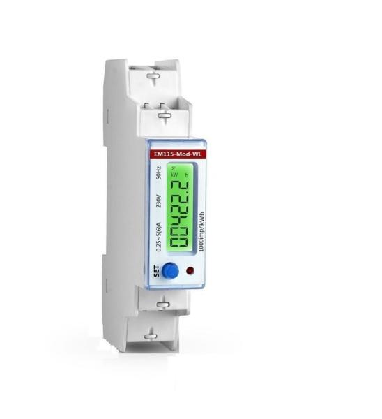 Quality 230V 5A Single Phase Wireless Electricity Monitor Din Rail Energy Monitor EM115-Mod-WL for sale