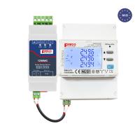 China MID Approved EM4372 3 Phase Power Analyzer Energy Meter 65A Modbus RS485 for sale