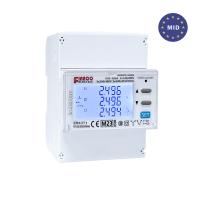China MID Approved EM4371 3 Phase Energy Meter 65A Modbus Power Analyzer KWH Meter for sale