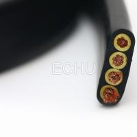 China YFFB Flat Flexible Crane Cable 300/500V 4 Core 4mm2 Oil Resistant Flame Retardant for sale