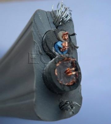 Flat Elevator Cable with Coaxial Cable, Traveling Cable for Elevator