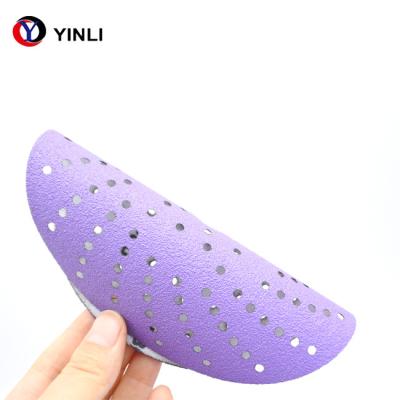 China 9 lixa revestida do roxo de Sand Paper 3m do moedor de ângulo dos furos PSA à venda