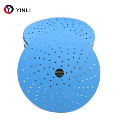 China 15 furo 800 Grit Orbital Sandpaper discos de lixamento de 6 polegadas 125mm à venda