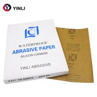China Waterproof Silicon Carbide Sandpaper P60-2000 Grit 230x280mm Wet Dry Polishing Paper for sale