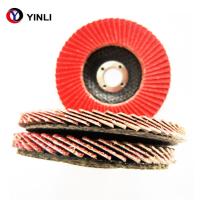 China 4.5 Inch 115mm Ceramic Flap Disc Type 27 Type 29 Grit 60 Grinding Wheel for Metal Stainless Steel for sale