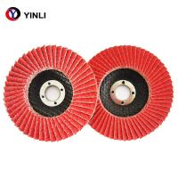 China 5 Inch Ceramic Flap Disc 125x22mm Grit 40 for Stainless Steel Grinding for sale
