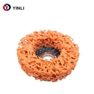 Cina strumenti abrasivi puliti di 125mm e della striscia arancio del disco per l'eliminazione della pittura in vendita