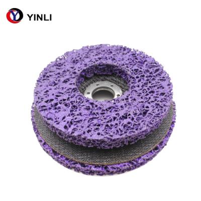 Cina colore porpora di 150mm 46 Grit Clean And Strip Disc per rimozione della ruggine in vendita