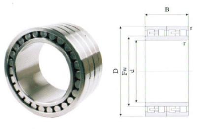 China Cylindrical roller bearing,four row 507536 for sale
