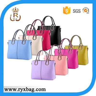 China Newest lady fashion PU leather handbag for sale