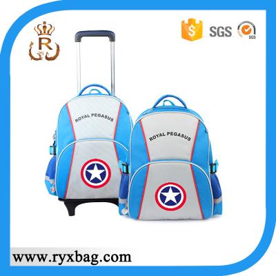 China Captain waterproof school trolley bag for sale