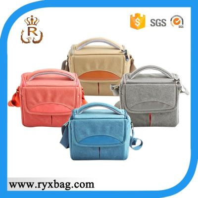 China Waterproof canvas digtital camera bag for sale