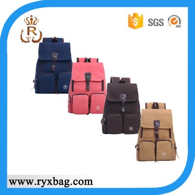 China Canvas leisure day backpack for sale