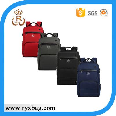 China Nylon backpack with headphone port design for sale