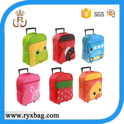 China Cartoon animal trolley school backpack bag for sale