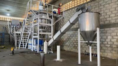 Китай Soap Noodle Finishing Line 3000kg per hour Double Screw Soap Pelletizer Soap Noodle Making Machine продается